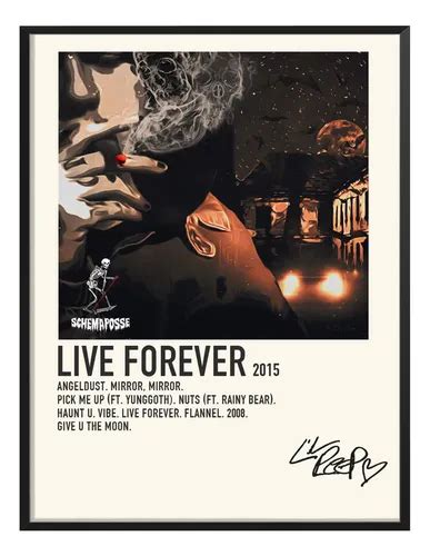 Cuadro Lil Peep Album Music Tracklist Exitos Live Forever Meses Sin