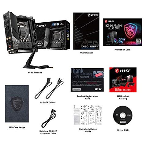 Msi Meg Z490i Unify Gaming Motherboard Lga 1200 Intel 10th Gen M2