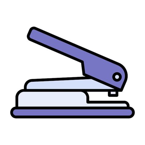 Premium Vector Hole Puncher Flat Illustration