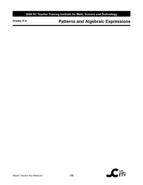 Patterns And Expressions 5th Grade