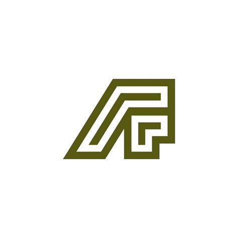 premium vector letter af or fa logo