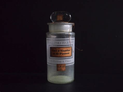 Ecole Polytechique のガラス瓶 E アンティーク・フランス雑貨店 Antiquesalon