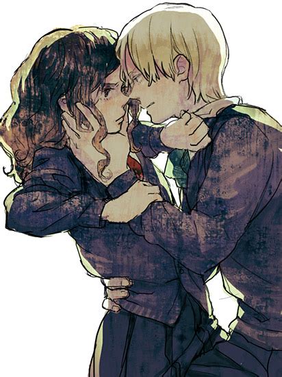 Hermione Granger And Draco Malfoy Wizarding World And 1 More Drawn By Maiko Setllon Danbooru