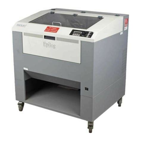 EPILOG RADIUS 4000 OWNER S MANUAL Pdf Download ManualsLib