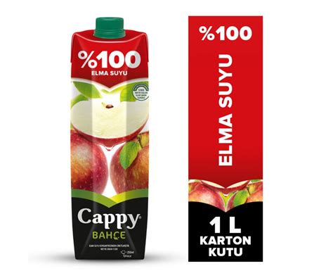 Cappy Bahçe 100 Elma Suyu Karton Kutu 1 L