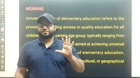 Universalization Of Elementary Education 5th Semester Education Youtube