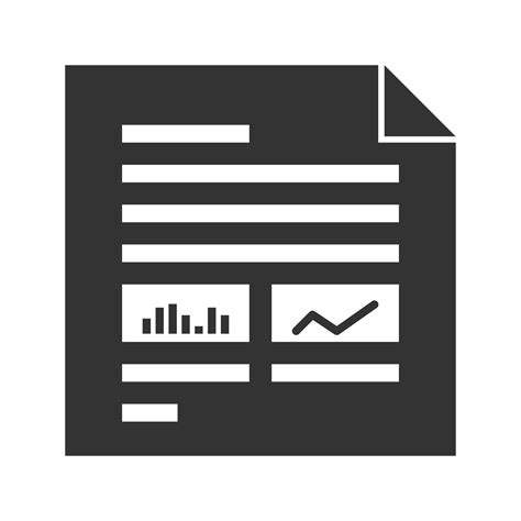 Reports Glyph Icons 345233 Vector Art At Vecteezy