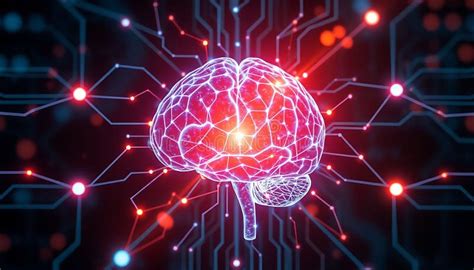 Human Brain With Network Connections Neural Pathways Technology Mind Intelligence Stock