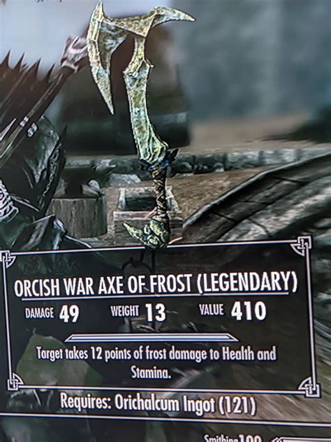 Orcish War Axe Of Frost By Kingmasn22 On Deviantart