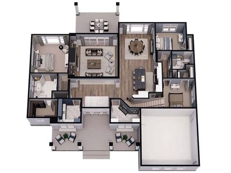 House Plan Farmhouse Style With Sq Ft Craftsman Style House Plans House Plans