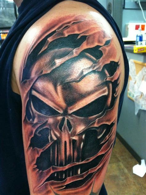 Pin By Michael Crawford On My Tattoo Ideas Punisher Tattoo Skull