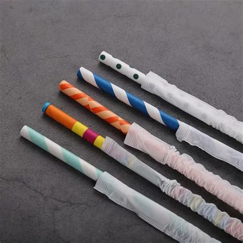 China Customized Biodegradable Colorful Paper Drinking Straws