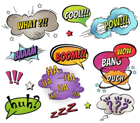 Premium Vector | Comic speech bubbles and splashes set