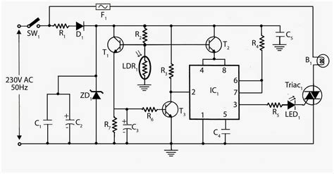 Automatic Light Switch Circuit Diagram