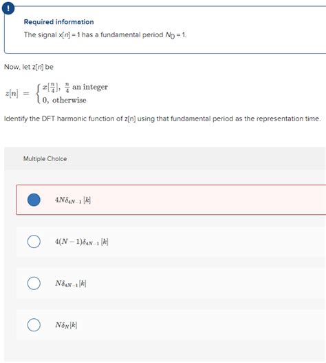 Solved Required Information The Signal X N Has A Chegg