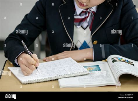 Babe Girl Studying Hard Stock Photo Alamy