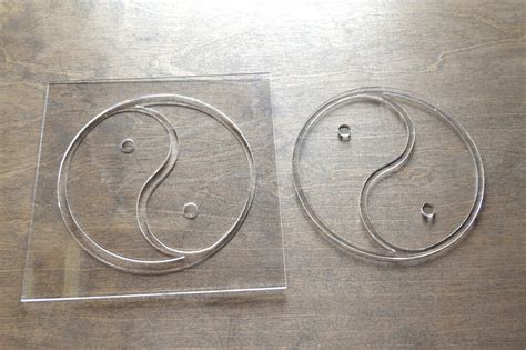Yin Yang Router Template Router Inlay Template Clear Acrylic Router Jig Woodworking Template