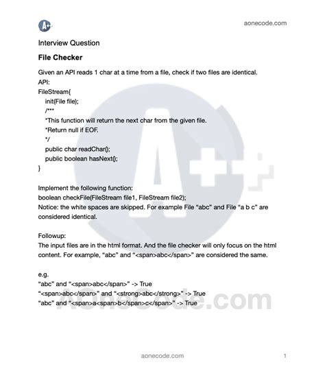 File Checker