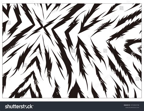 Tiger Pattern Skin Print Vector Illustration Stock Vector Royalty Free