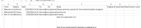 Export Outlook E Mails From A PST File To A CSV File Viewer For Outlook PST OST Email Files