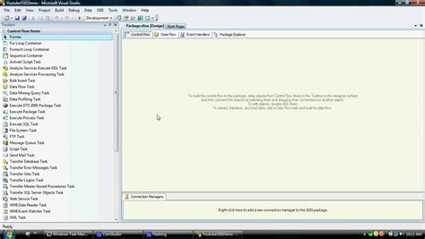 How To Build A Simple Ssis Package Part 1 Of 3 Youtube