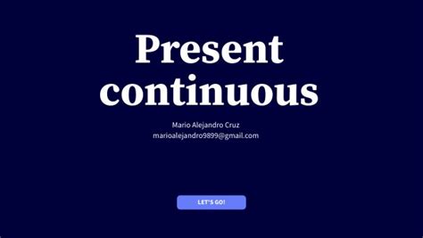 Present Cotinuous
