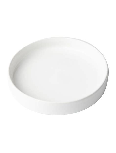 Omada Flat Stackable White Pasta Bowl Adams