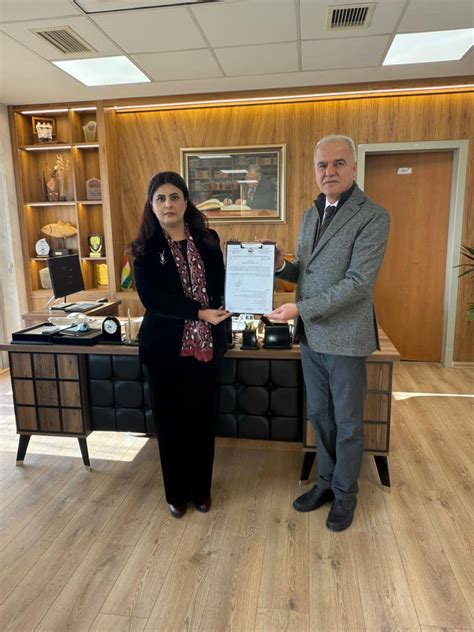 بەرزکردنەوەی پلەی زانستی بۆ پرۆفیسۆر بەناوی ڕاگرایەتی کۆلێجی پەروەردەی بنەڕەت پیرۆزبای ئاڕاستەی