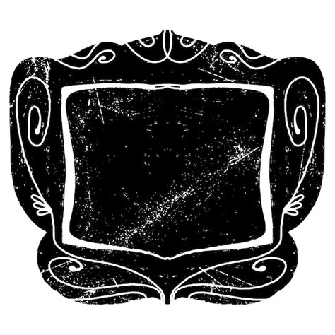 Cadre Détiquette Vintage Etc Illustration Dans Le Style Linocut
