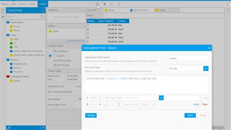 how to allow that a filter based on a simple calculated field displays