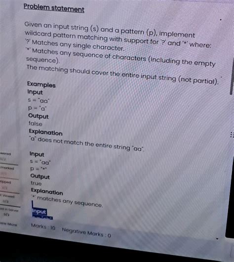 Problem Statement Given An Input String S And StudyX