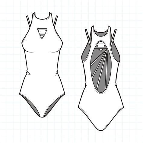 Traje De Baño De Bikini Ropa De Baño De Forma Bechwer Vector Premium