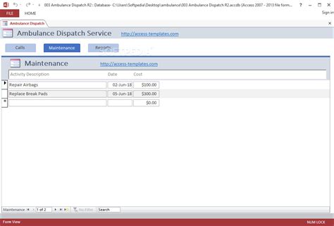 Ambulance Dispatch Service For Ms Access Download Softpedia