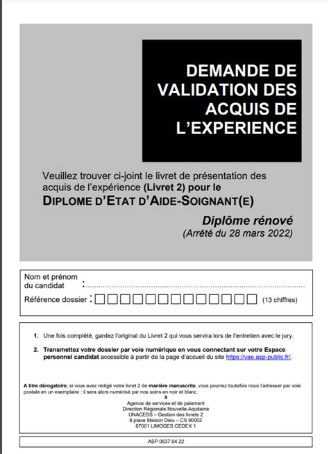 Comment réussir le diplôme d Aide Soignante par VAE post réforme