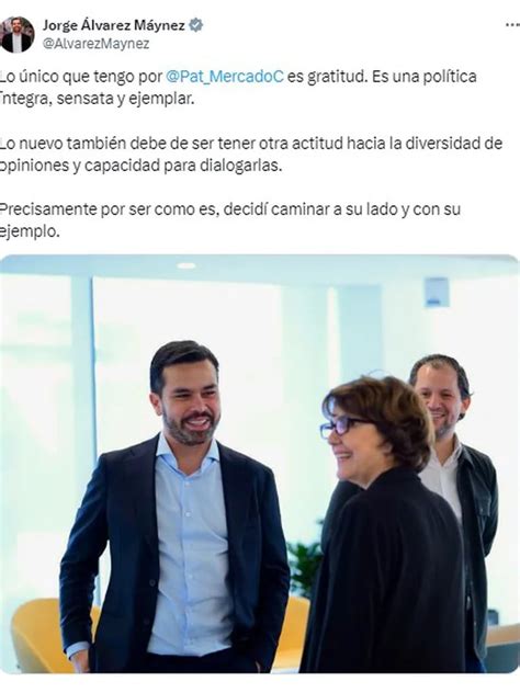 El Mensaje De Dante Delgado Tras Abandono De Patricia Mercado A La