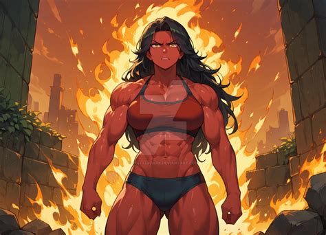 Red She Hulk By Aiafterdark On Deviantart