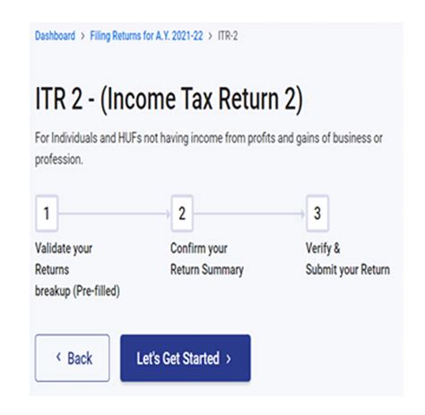 Itr 2 Filing How To File Itr 2 With Salary Income Capital Gains And