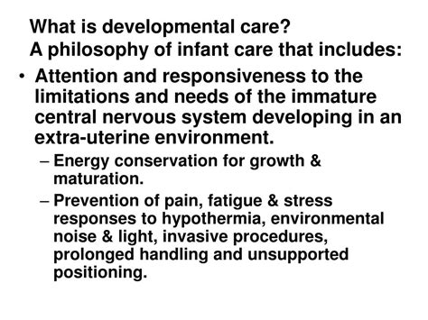 Ppt Developmental Care In The Nursery Powerpoint Presentation Free