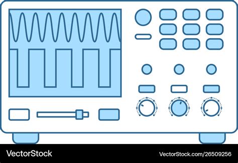 Oscilloscope Icon Royalty Free Vector Image VectorStock