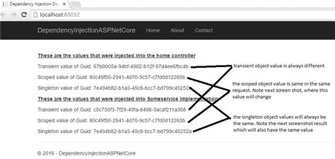Dependency Injection In Asp Net Core