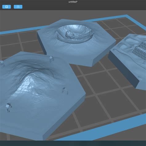 🗺️ Hexagonal Map・ 3d File For 3d Printing・cults