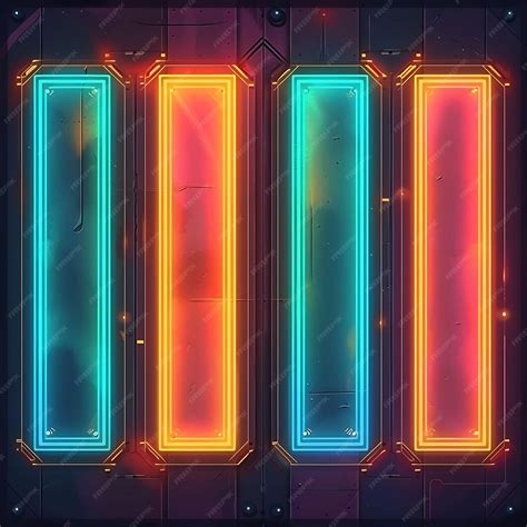 Premium Photo Design Of Neon Sign Animated  Street Art With