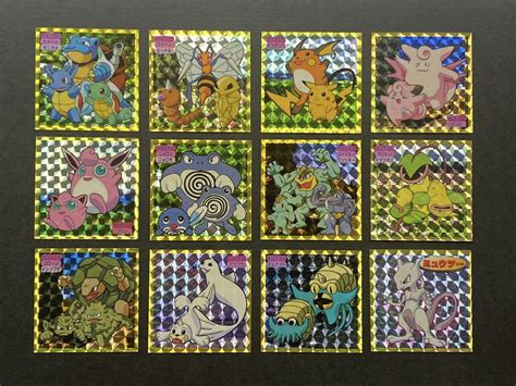 Yahooオークション キラ12枚 トップ ポケモン シール プリズム ステ