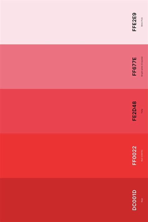 25 Best Red Color Palettes With Names And Hex Codes Artofit