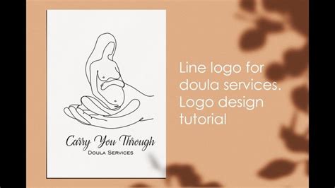 Line Logo For Doula Services Logo Design Tutorial Logo Design