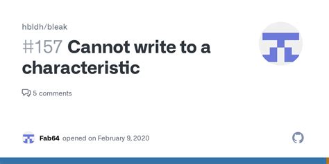 cannot write to a characteristic · issue 157 · hbldh bleak · github