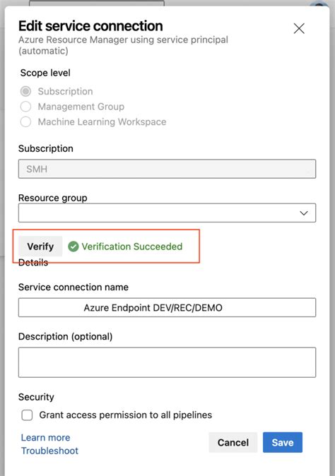 how to update azure devops service principal connection once expired