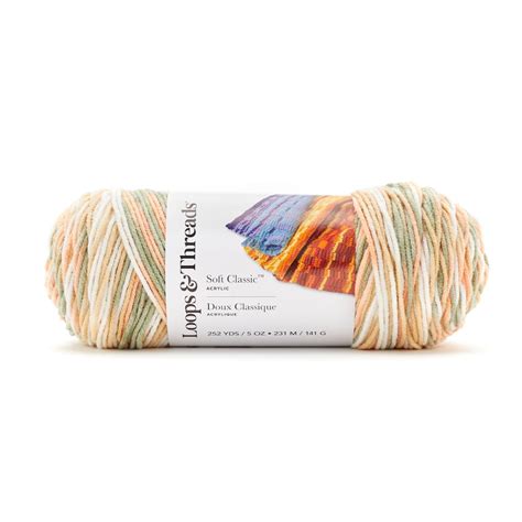 Soft Classic™ Multi Ombre Yarn By Loops And Threads® Color Peach Tree