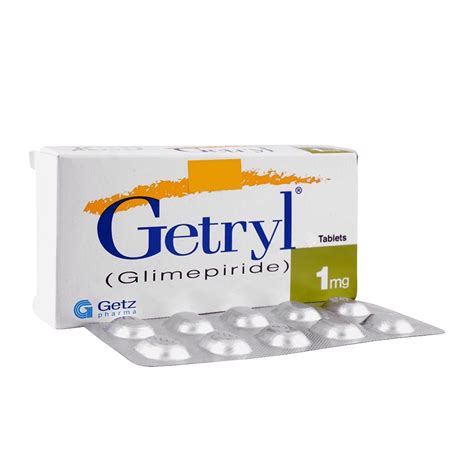 Getryl Glimepiride 1 Mg 30 Ct By Getz Pharma For Diabetes Online In