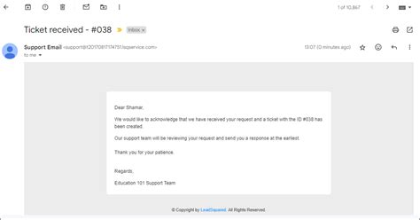 Email Notifications Leadsquared Help And Support
